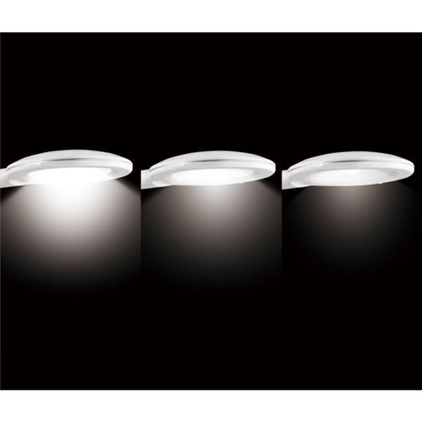 GENTOS LumillionシリーズLEDデスクライト【520lm/高演色(Ra97)/3段階調光/フレキシブルアーム/ホワイト】 DK-R255WH | ノジマオンライン